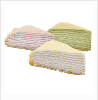 Japanese Mille Crepe Cake Matcha 12pc 日本抹茶千层蛋糕 12块 Frozen 冷冻 Gluten Fr ...