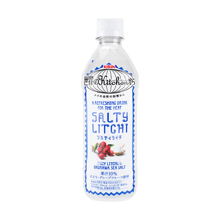 日本 KIRIN 麒麟 Salty Lychee Soft Drink 冲绳海盐 荔枝水 500ml【最佳尝味期BBD 01/2025 ...