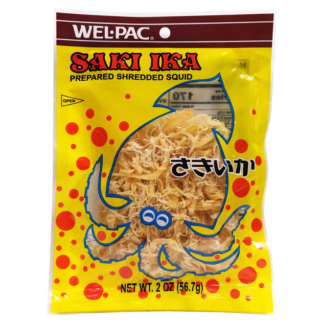Wel-Pac Saki Ika Shredded Squid Snack 日本 鱿鱼丝 2oz【最佳尝味期BBD 01/17/2025 ...